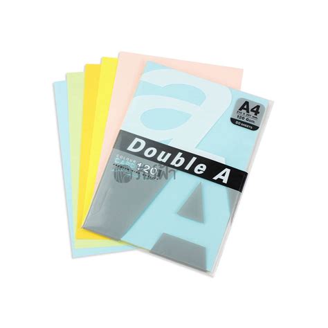 กระดาษสี Double A ขนาด A4 หนา 120 แกรม จำนวน 50 แผ่น Shopee Thailand