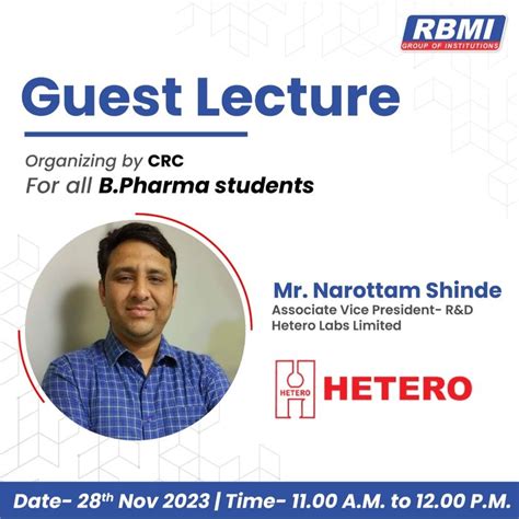 Rbmi Group Of Institutions On Linkedin Crcevent Guestlecture Professionaldevelopment