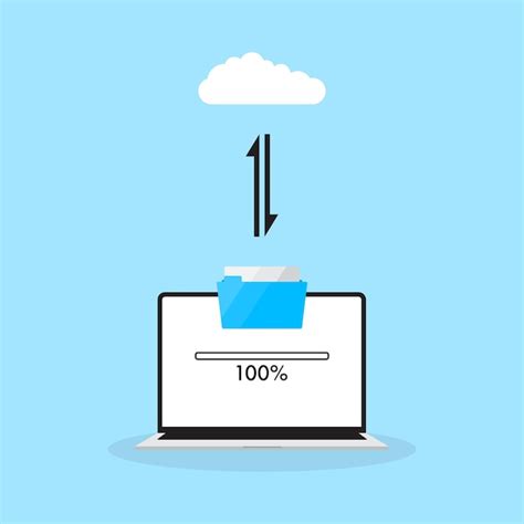 Premium Vector A Laptop With A Graphical Representation Of A Folder
