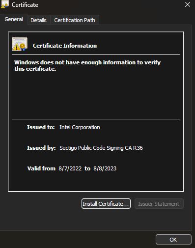 Latest Intel Arc Driver Is Unsigned Gfxwin1014644exe Downloaded