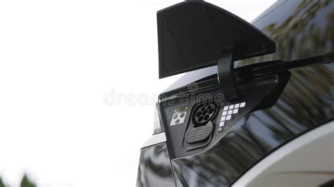 Type 2 Ccs Combo Plug Port On Electric Vehicle Fast Charging Socket Type 2 Combo Electric Car