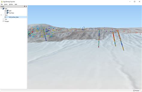 92 Qgis2threejs Plugin — Qgis In Mineral Exploration 11 Documentation