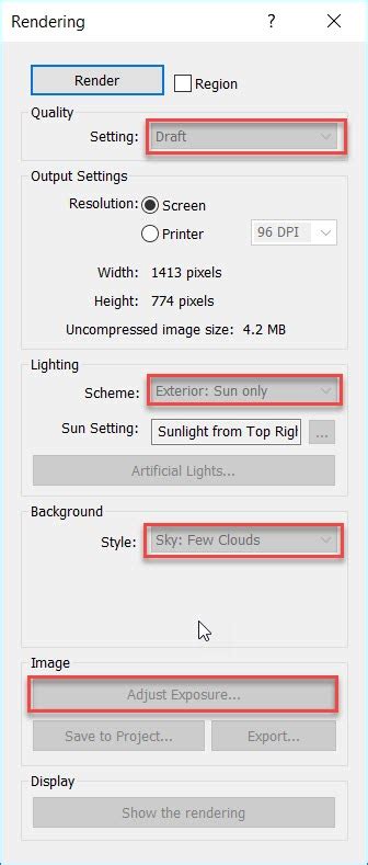 Revit Render Settings Grayed Out Imaginit Technologies Support Blog