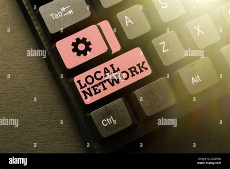 Conceptual Caption Local Network Business Approach Intranet Lan Radio Waves Dsl Boradband