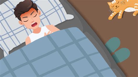男人发烧动漫图片 医疗图片素材 高清图片素材