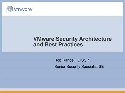 PPT VMware Security Architecture And Best Practices PowerPoint Presentation ID