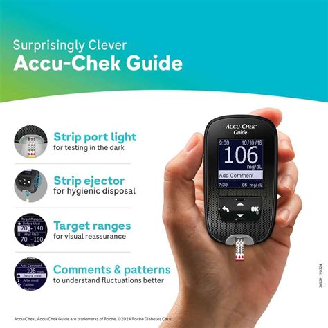 Accu Chek Guide Glucometer With Free 10 Test Strips 10 Lancets Buy