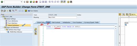 Designing Table In Smartform SAPCODES