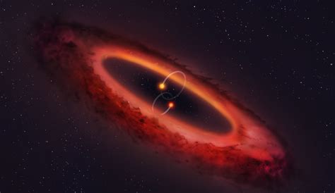 Binary Star System Flips Planet Forming Disk Space Connect