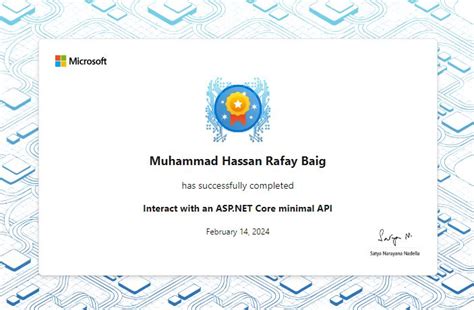 Mohammad Hassan Rafay Baig On Linkedin Microsoftlearn Aspnetcore