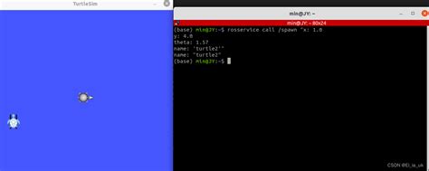 Ros 用python实现窗体指定位置生成一乌龟编码实现向 Turtlesim 发送请求在乌龟显示节点的窗体指定位置乌龟位置由命令行输