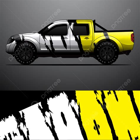 Truck Decal Graphic Wrap Vector Sticker Cargo Pickup Png And Vector