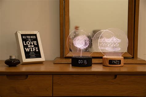 특이한알람시계 디지털 탁상전자시계 Led 무드등블루투스스피커 기능 라이트피플