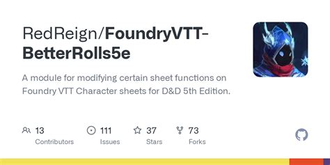 GitHub RedReign FoundryVTT BetterRolls E A Module For Modifying Certain Sheet Functions On