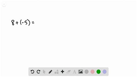 SOLVED RULES OF ADDITION Find The Sum 8 5
