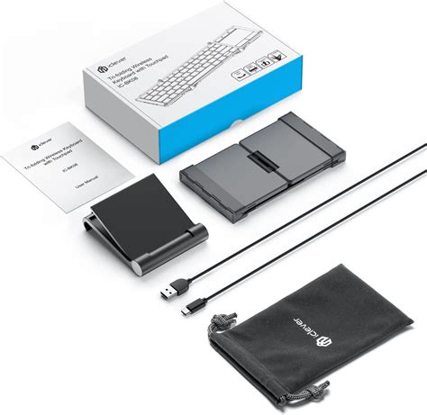 CLEARANCE IClever IC BK Portable Tri Folding Bluetooth Keyboard Wi JG Superstore