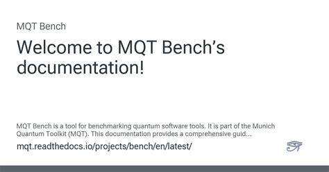 Mqt Bench 202dev51 Documentation