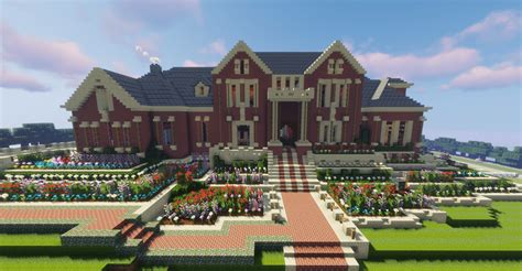 Luxury Brick Mansion Minecraft Map