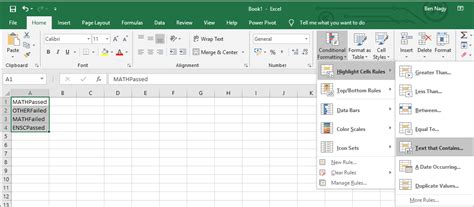 Conditional Statements How To Match Cells That Contains Specific Text