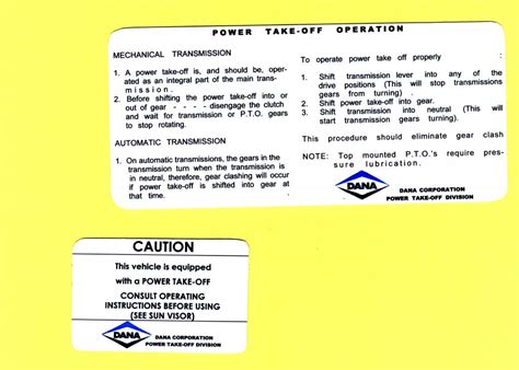 Dana Operating Stickers Forum