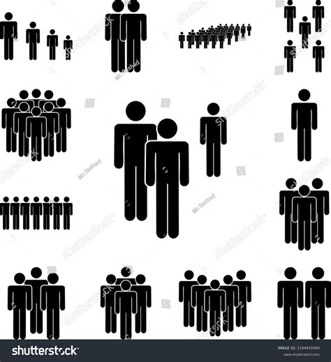 people exception group icon collection other stock vector royalty free