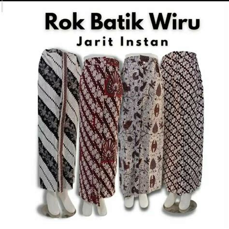 Jual Rok Batik Wiru Jarit Instan Jarik Batik Bawahan Kebaya Kondangan