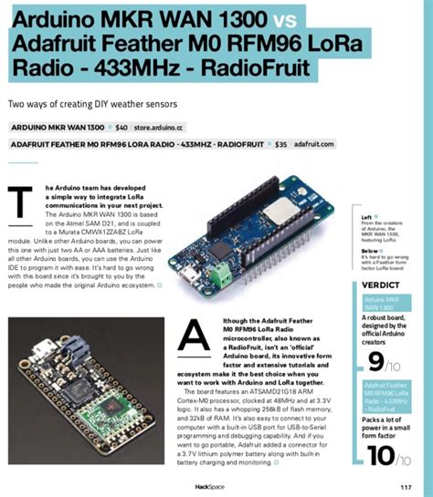 Issue 17 HackSpace Magazine HackSpaceMag By Devinck Adafruit LoRa Bonnet LoRa RadioFruit