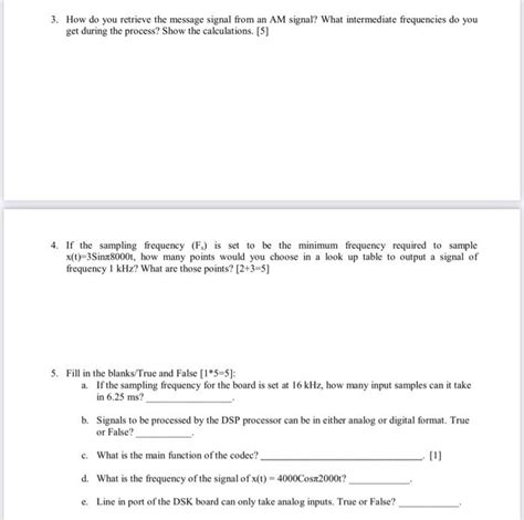 solved 3 how do you retrieve the message signal from an am