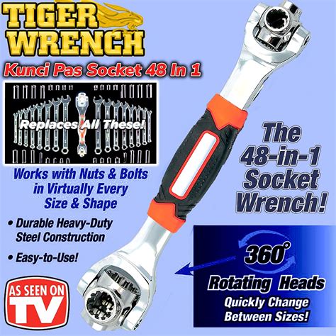 Jual Tiger Wrench 48 In 1 Kunci Ring Pas Shock Sock Sok Socket Wrench