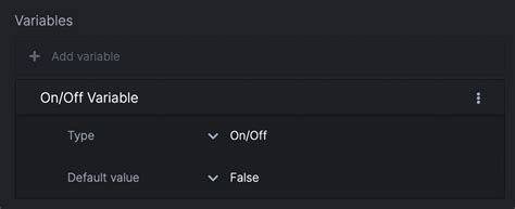 using variables cogs