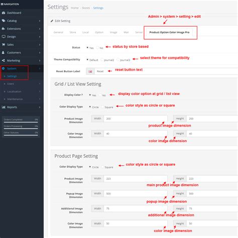 OpenCart Product Option Color Image Pro OpenCart Product Option Color Image Pro