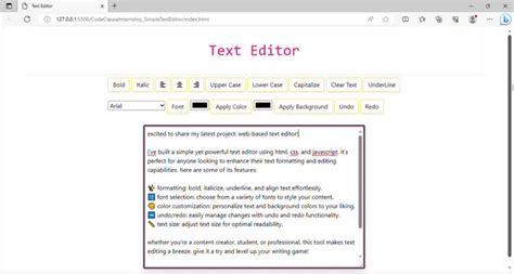 Sruthi Arugonda On Linkedin Codeclauseinternship Webdevelopment Frontend Coding