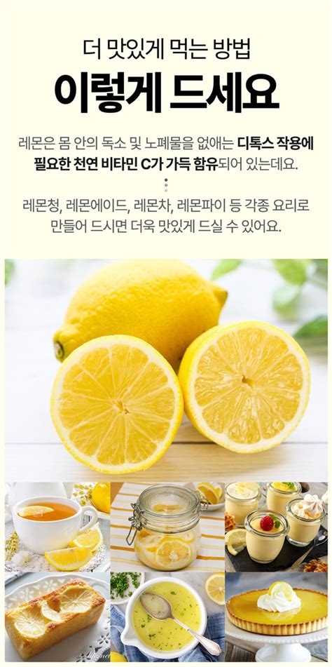 비타민c 가득한 새콤달콤 레몬