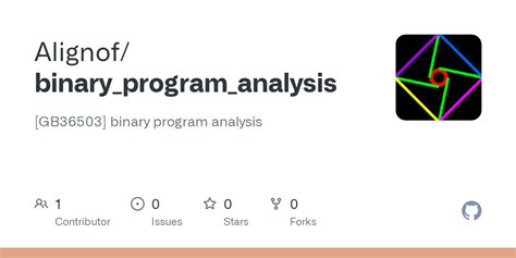 Github Alignofbinaryprogramanalysis Gb36503 Binary Program Analysis