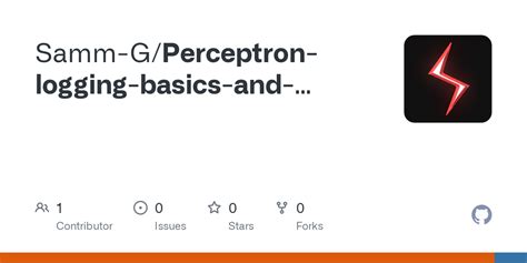 Github Samm Gperceptron Logging Basics And Docstrings