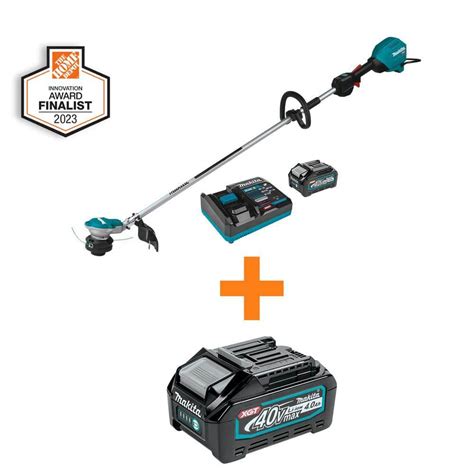 Have A Question About Makita Xgt 40v Max Brushless Cordless 15 In String Trimmer Kit 4 0 Ah