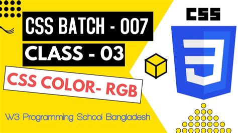Batch 001 007 Class 03 Part 01 Topic Rgb Color Management Programming Webdesign Html