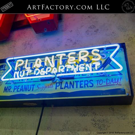 Mr Peanut Neon Sign Planters Nut Department Suggests Today