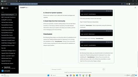 pip install transformers failed building wheel for tokenizers youtube