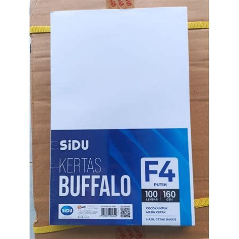 Jual Kertas Tebal Buffalo Bc Putih Ukuran F4 Shopee Indonesia