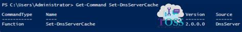 Set DnsServerCache PowerShell Cmdlets TOSS