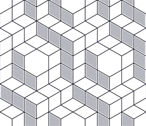 Seamless Cubic Pattern Vectors And Illustrations For Free Download