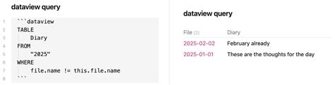 How To Use Dataview To Show All Diary Sections From Daily Notes In A