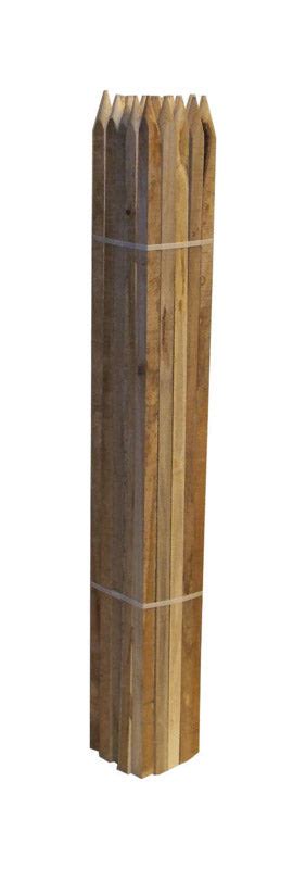 Bond Manufacturing Brown Wood Garden Stakes 4 Ft L X 3 4 In W Shell