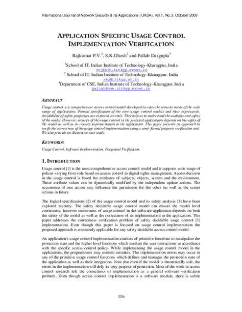 Pdf Application Specific Usage Control Implementation Verification