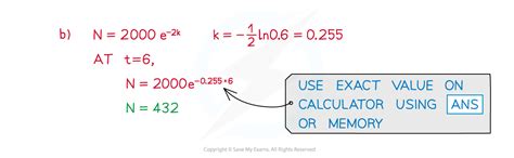 Aqa A Level Maths Pure复习笔记632 Using Exps And Logs In Modelling 翰林国际教育