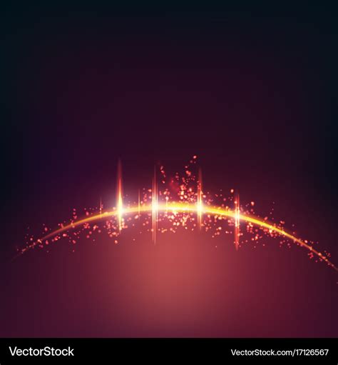 Abstract Colorful Light Curve Background Vector Image