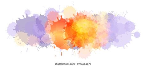 Watercolor Paint Blobs Texture Aquarelle Splashes Stock Illustration 1946561878 Shutterstock