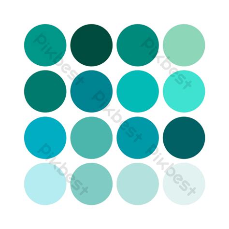 컬러 팔레트 벡터 세트 디자인 템플릿 멀티 청록색 일러스트 Png Eps 무료 다운로드 Pikbest