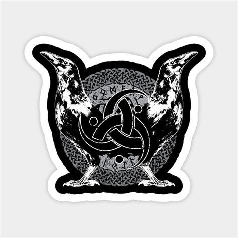 The Twin Ravens Of Odin Huginn And Muninn By Nartissima Odin Funny